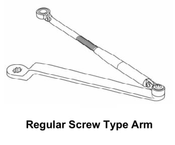 Sentinel Screw Type Arm – Storefront Hardware